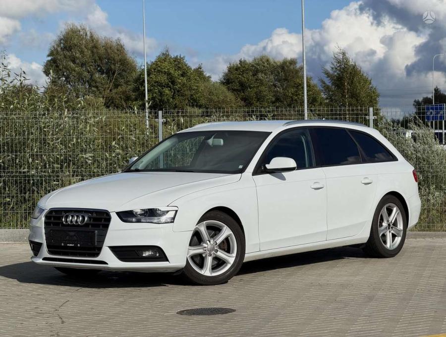 White Audi A4 2012 in Taurage, with an engine capacity of 1.97 L and mileage of 342 thousand km for 6700 €, photo 1 on AUTOMOTO.COM.LV