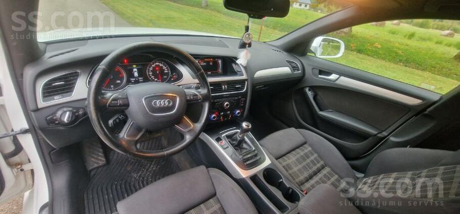 White Audi A4 2012 in Talsi, with an engine capacity of 2.00 L and mileage of 245 thousand km for 4500 €, photo 7 on AUTOMOTO.COM.LV