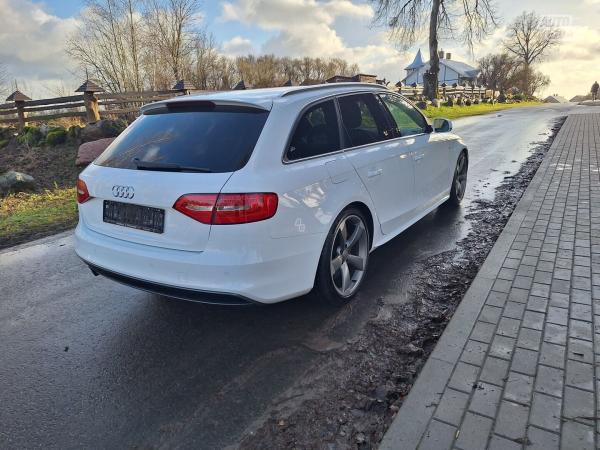 White Audi A4 2013 in Prienai, with an engine capacity of 2.00 L and mileage of 245 thousand km for 8999 €, photo 4 on AUTOMOTO.COM.LV