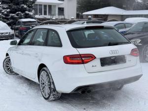 White Audi A4 2013 in Utena, with an engine capacity of 1.97 L and mileage of 290 thousand km for 5990 €, photo 4 on AUTOMOTO.COM.LV
