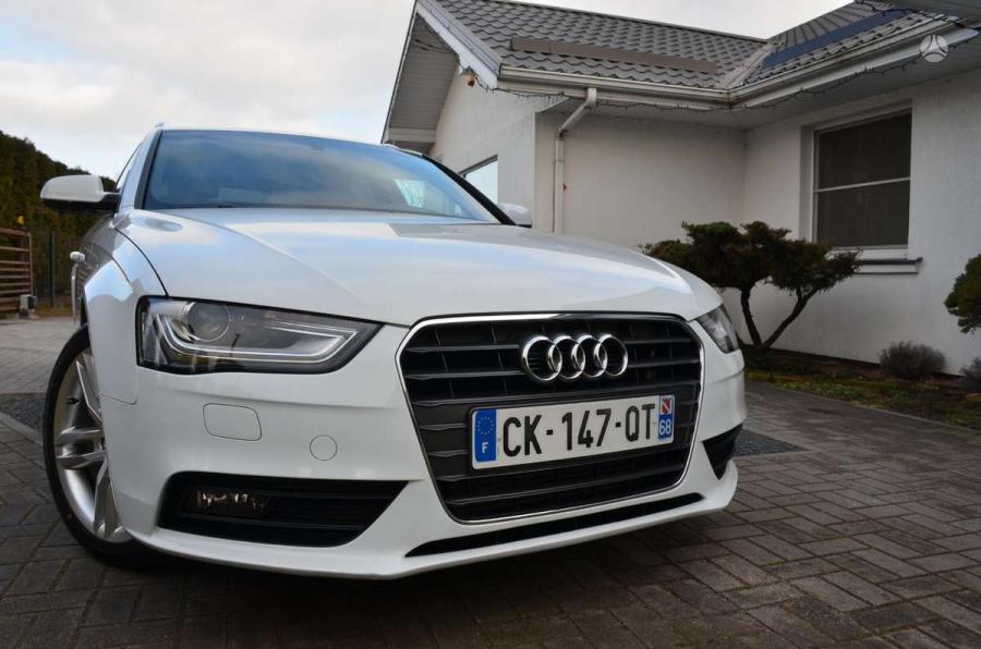 White Audi A4 2013 in Kaunas, with an engine capacity of 2.00 L and mileage of 269 thousand km for 7650 €, photo 37 on AUTOMOTO.COM.LV