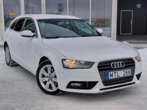 Balts Audi A4 2013 Viļņa, ar dzinēja tilpumu 1.97 L un nobraukumu 378 tūkst. km par 7000 €, foto  vietnē AUTOMOTO.COM.LV