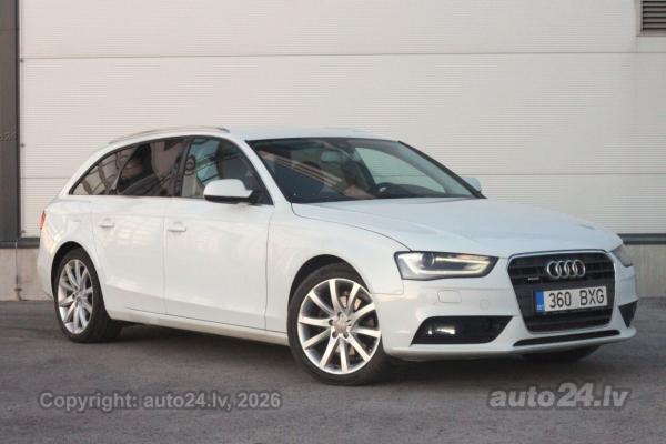 Balts Audi A4 2013 Tallina, ar dzinēja tilpumu 2.00 L un nobraukumu 400 tūkst. km par 8499 €, foto 1 vietnē AUTOMOTO.COM.LV