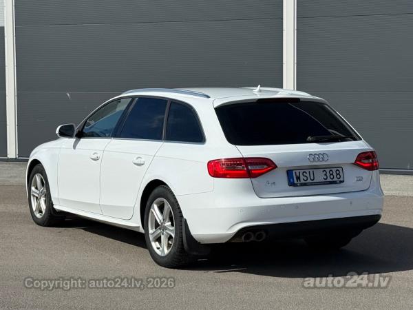 White Audi A4 2013 in Tallinn, with an engine capacity of 2.00 L and mileage of 262 thousand km for 8490 €, photo 4 on AUTOMOTO.COM.LV