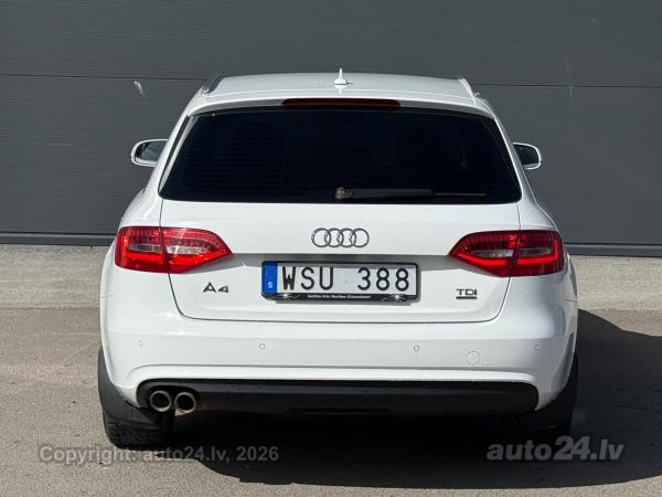 White Audi A4 2013 in Tallinn, with an engine capacity of 2.00 L and mileage of 262 thousand km for 8490 €, photo 5 on AUTOMOTO.COM.LV
