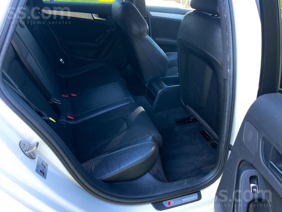 White Audi A4 2013 in Jelgava, with an engine capacity of 3.00 L and mileage of 0 thousand km for 7996 €, photo 4 on AUTOMOTO.COM.LV