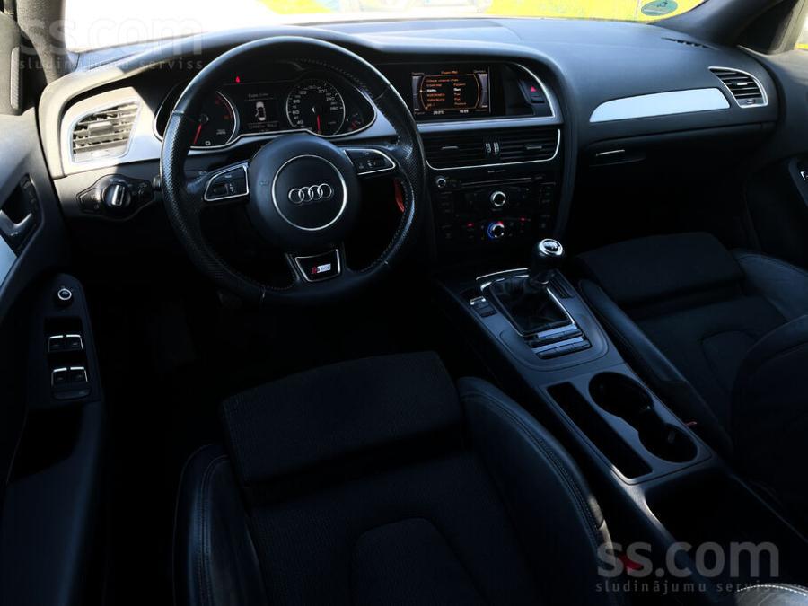 White Audi A4 2013 in Jelgava, with an engine capacity of 3.00 L and mileage of 0 thousand km for 7996 €, photo 8 on AUTOMOTO.COM.LV
