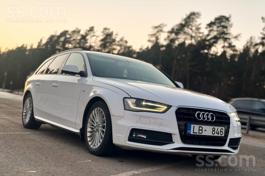 Balts Audi A4 2013 Rīga, ar dzinēja tilpumu 2.00 L un nobraukumu 305 tūkst. km par 7950 €, foto 1 vietnē AUTOMOTO.COM.LV