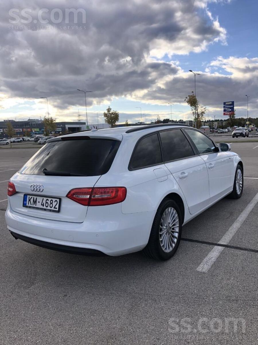 White Audi A4 2013 in Riga, with an engine capacity of 2.00 L and mileage of 196 thousand km for 9900 €, photo 7 on AUTOMOTO.COM.LV