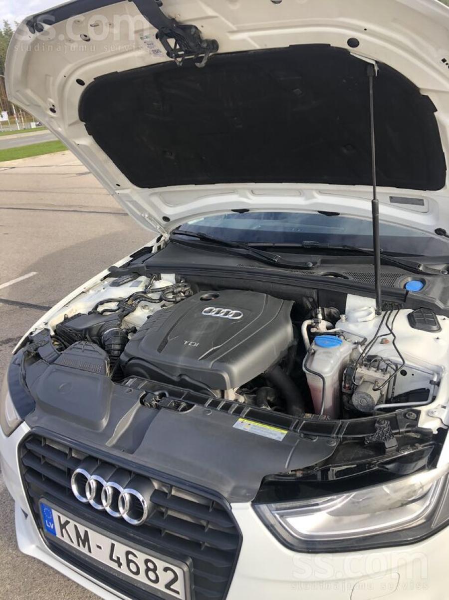 White Audi A4 2013 in Riga, with an engine capacity of 2.00 L and mileage of 196 thousand km for 9900 €, photo 11 on AUTOMOTO.COM.LV