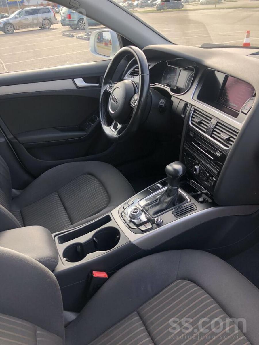White Audi A4 2013 in Riga, with an engine capacity of 2.00 L and mileage of 196 thousand km for 9900 €, photo 14 on AUTOMOTO.COM.LV