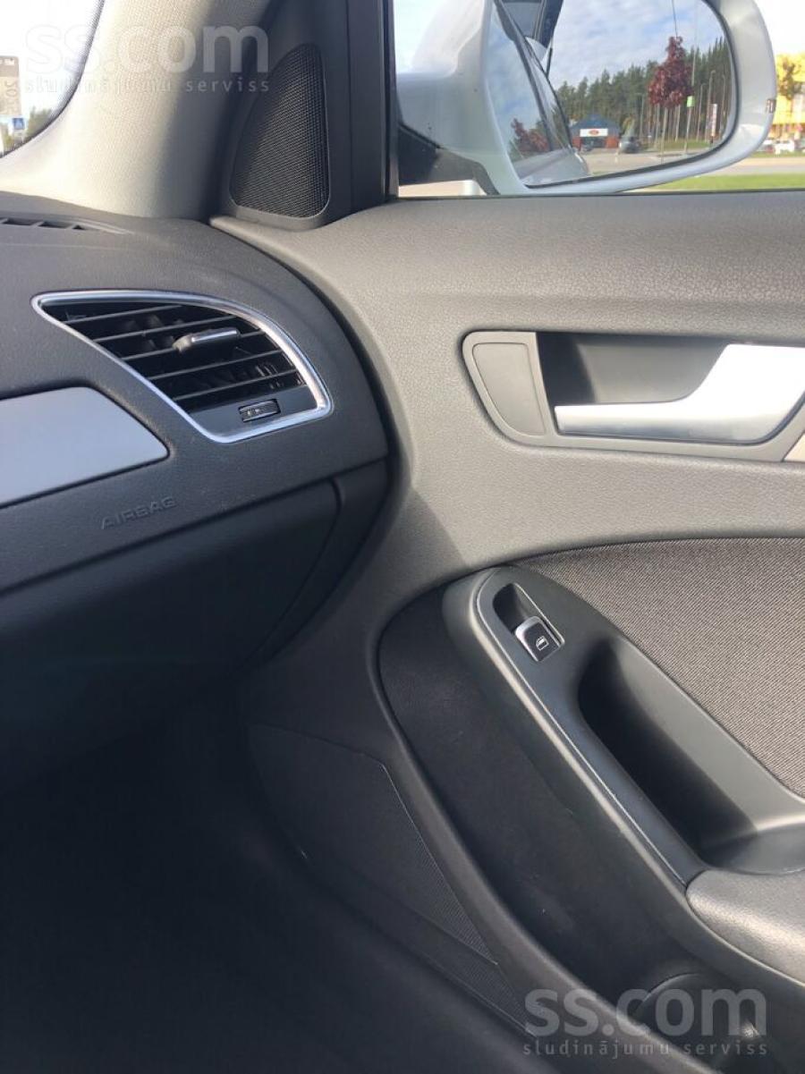 White Audi A4 2013 in Riga, with an engine capacity of 2.00 L and mileage of 196 thousand km for 9900 €, photo 20 on AUTOMOTO.COM.LV
