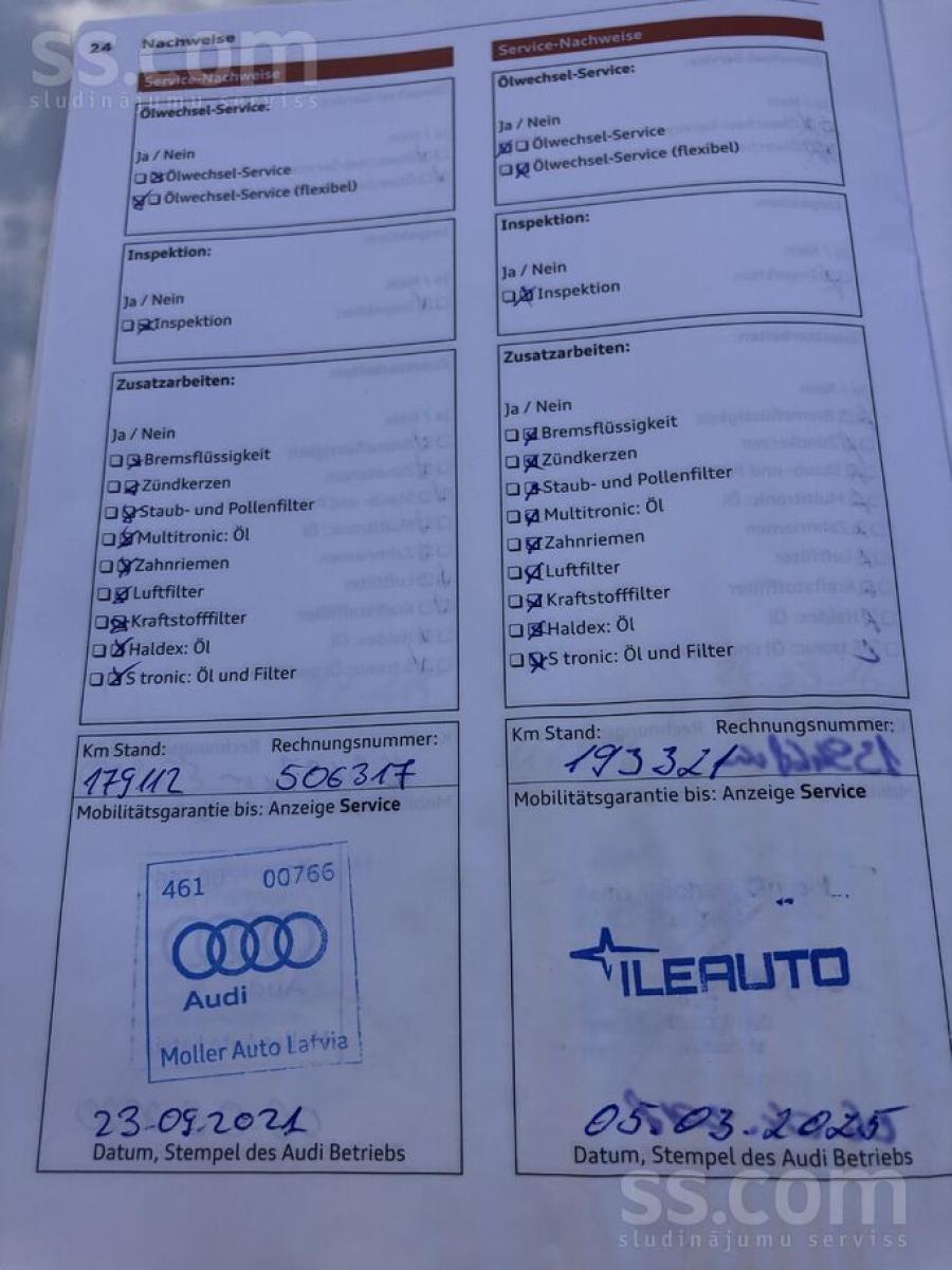 White Audi A4 2013 in Riga, with an engine capacity of 2.00 L and mileage of 196 thousand km for 9900 €, photo 25 on AUTOMOTO.COM.LV