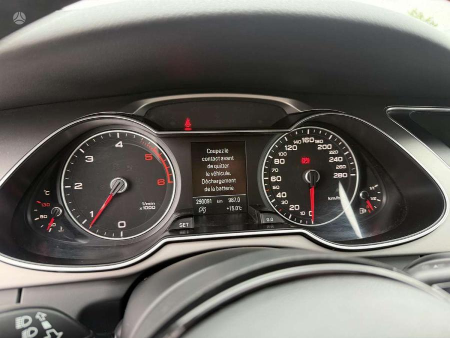 White Audi A4 2013 in Taurage, with an engine capacity of 1.97 L and mileage of 290 thousand km for 6950 €, photo 13 on AUTOMOTO.COM.LV