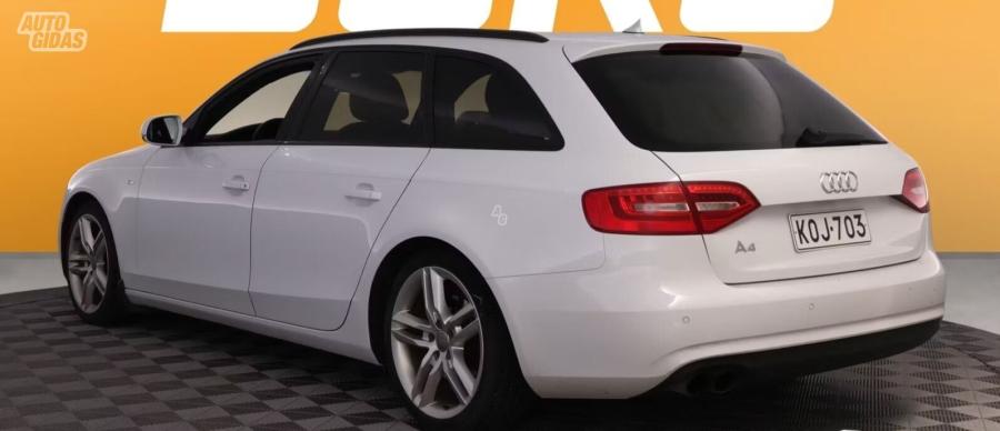 White Audi A4 2013 in Kaunas, with an engine capacity of 2.00 L and mileage of 346 thousand km for 7750 €, photo 5 on AUTOMOTO.COM.LV