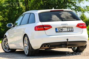 White Audi A4 2013 in Riga, with an engine capacity of 2.00 L and mileage of 354 thousand km for 7000 €, photo 19 on AUTOMOTO.COM.LV