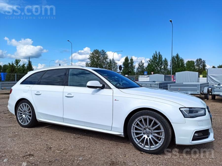 White Audi A4 2013 in Daugavpils, with an engine capacity of 2.00 L and mileage of 0 thousand km for 8350 €, photo 5 on AUTOMOTO.COM.LV