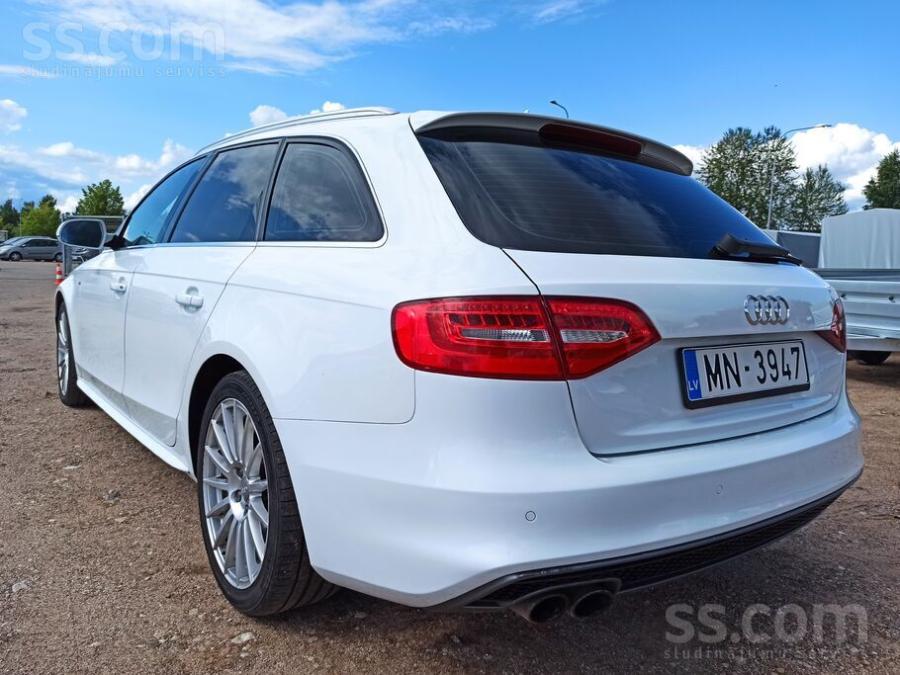 White Audi A4 2013 in Daugavpils, with an engine capacity of 2.00 L and mileage of 0 thousand km for 8350 €, photo 8 on AUTOMOTO.COM.LV