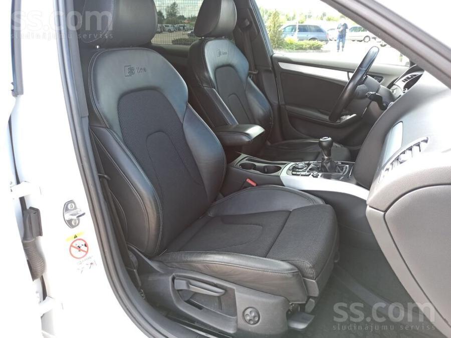 White Audi A4 2013 in Daugavpils, with an engine capacity of 2.00 L and mileage of 0 thousand km for 8350 €, photo 18 on AUTOMOTO.COM.LV