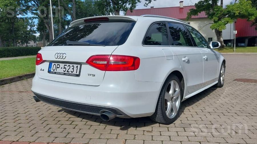 White Audi A4 2013 in Aluksne, with an engine capacity of 1.80 L and mileage of 0 thousand km for 6950 €, photo 10 on AUTOMOTO.COM.LV