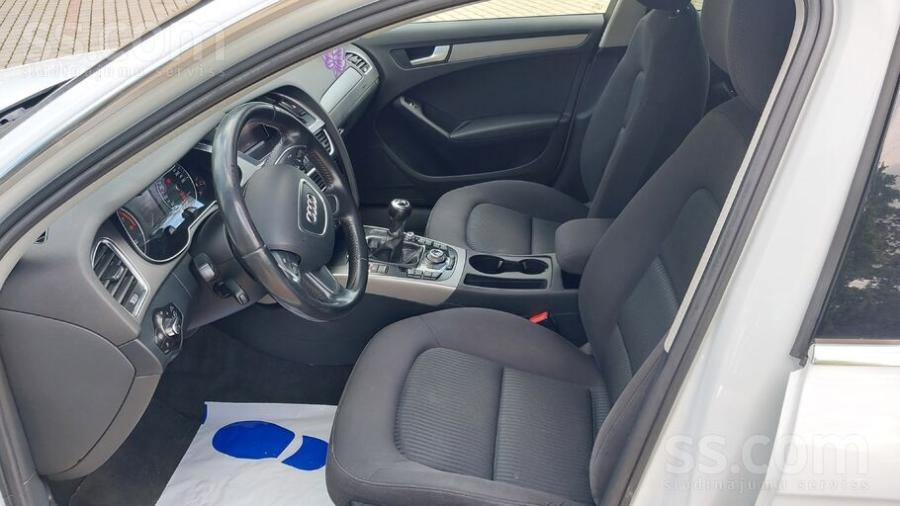 White Audi A4 2013 in Aluksne, with an engine capacity of 1.80 L and mileage of 0 thousand km for 6950 €, photo 21 on AUTOMOTO.COM.LV