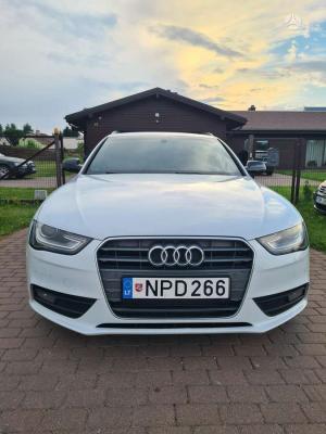 Balts Audi A4 2013 Kaišiadorys, ar dzinēja tilpumu 1.97 L un nobraukumu 265 tūkst. km par 6599 €, foto  vietnē AUTOMOTO.COM.LV