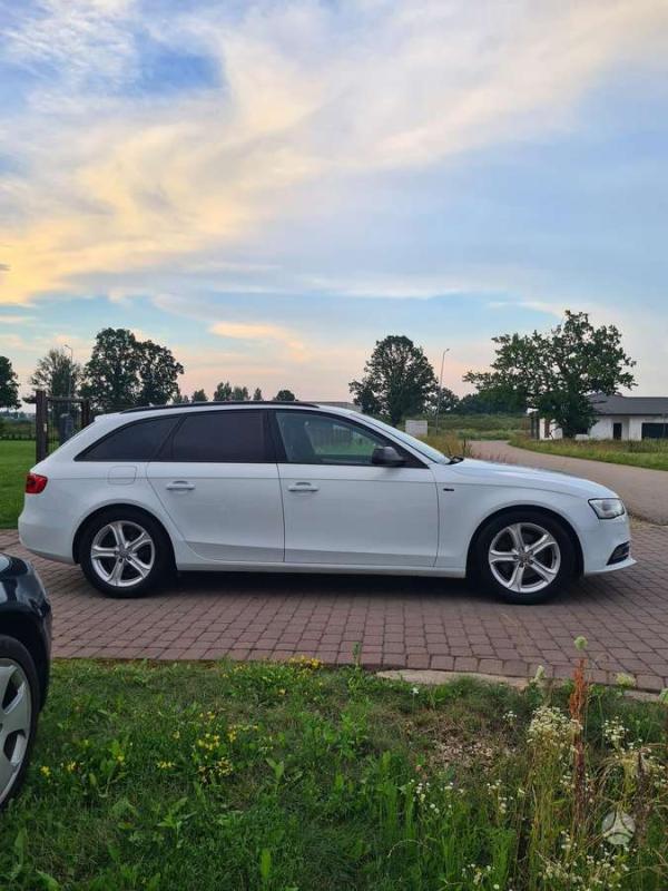 White Audi A4 2013 in Kaisiadorys, with an engine capacity of 1.97 L and mileage of 265 thousand km for 6599 €, photo 8 on AUTOMOTO.COM.LV