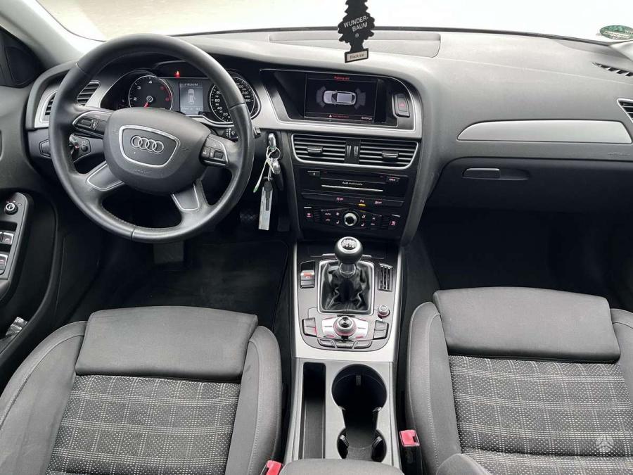 White Audi A4 2013 in Kaunas, with an engine capacity of 2.00 L and mileage of 277 thousand km for 5999 €, photo 11 on AUTOMOTO.COM.LV