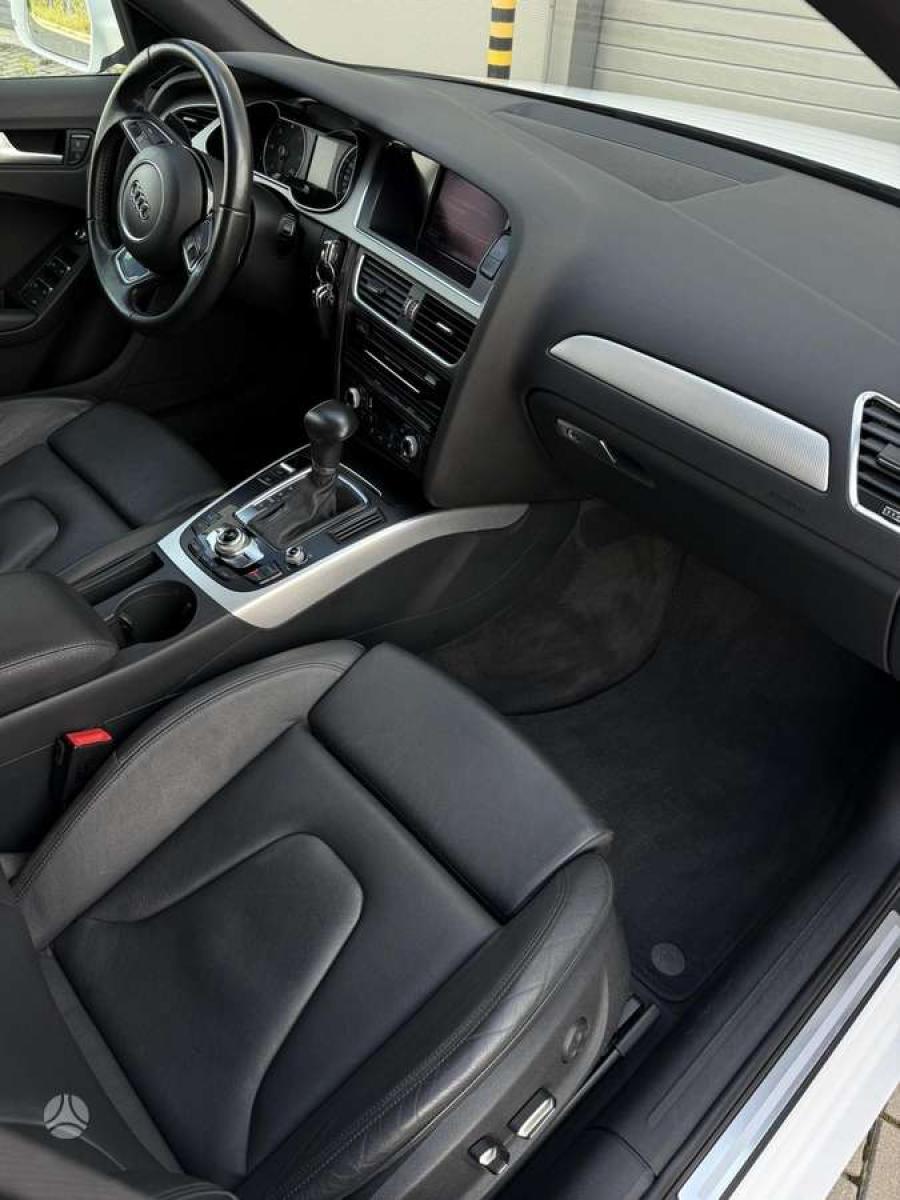 White Audi A4 2013 in Klaipeda, with an engine capacity of 1.97 L and mileage of 269 thousand km for 8650 €, photo 6 on AUTOMOTO.COM.LV