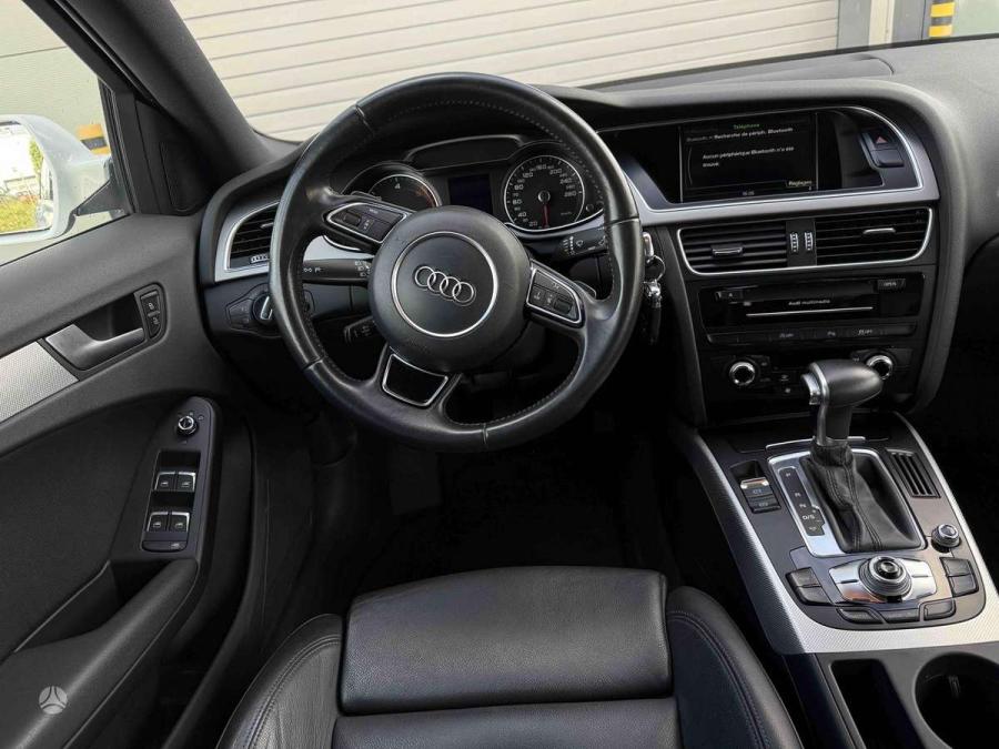 White Audi A4 2013 in Klaipeda, with an engine capacity of 1.97 L and mileage of 269 thousand km for 8650 €, photo 7 on AUTOMOTO.COM.LV