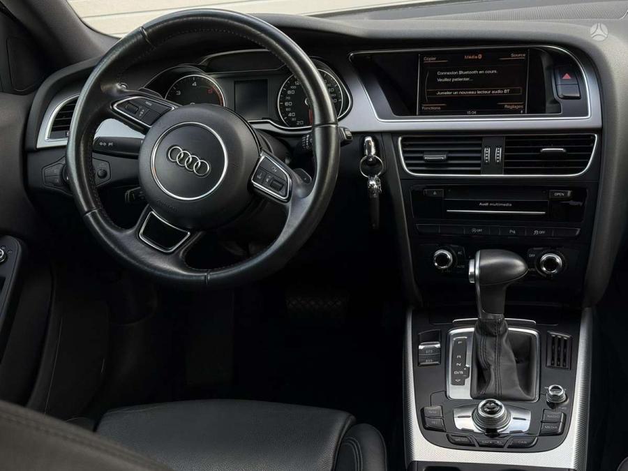 White Audi A4 2013 in Klaipeda, with an engine capacity of 1.97 L and mileage of 269 thousand km for 8650 €, photo 11 on AUTOMOTO.COM.LV