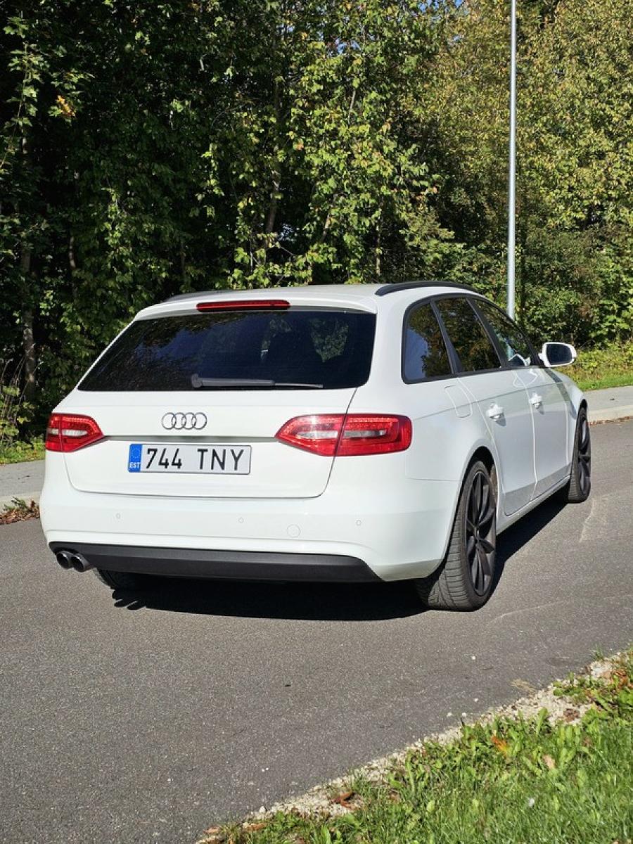 Balts Audi A4 2013 Tallina, ar dzinēja tilpumu 2.00 L un nobraukumu 300 tūkst. km par 9450 €, foto 19 vietnē AUTOMOTO.COM.LV