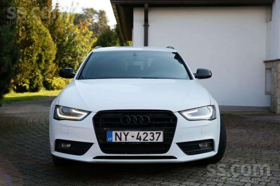 White Audi A4 2013 in Riga, with an engine capacity of 2.00 L and mileage of 347 thousand km for 7850 €, photo 3 on AUTOMOTO.COM.LV