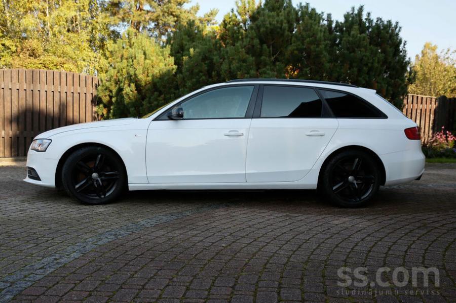 White Audi A4 2013 in Riga, with an engine capacity of 2.00 L and mileage of 347 thousand km for 7850 €, photo 4 on AUTOMOTO.COM.LV