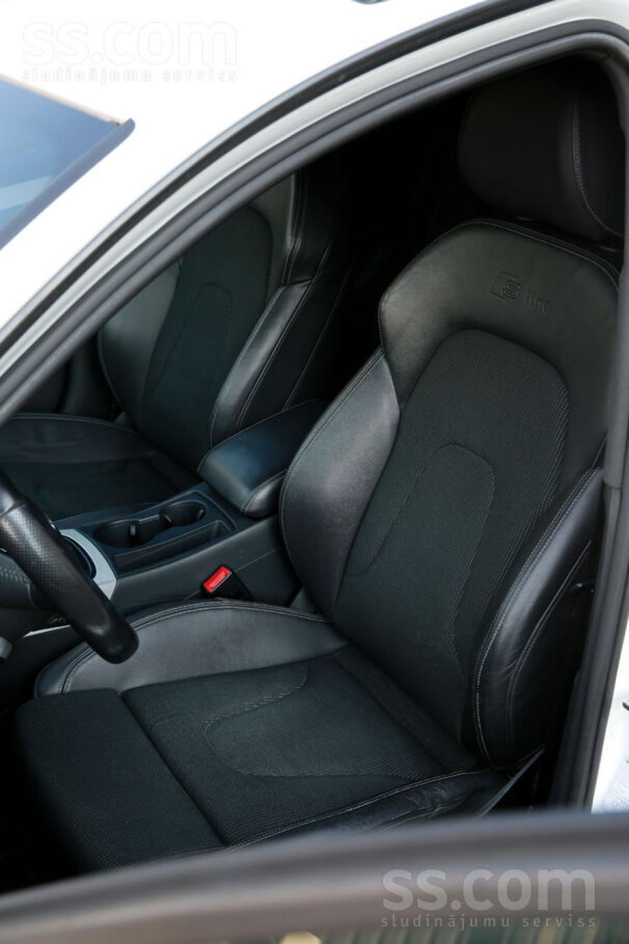 White Audi A4 2013 in Riga, with an engine capacity of 2.00 L and mileage of 347 thousand km for 7850 €, photo 10 on AUTOMOTO.COM.LV