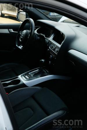 White Audi A4 2013 in Riga, with an engine capacity of 2.00 L and mileage of 347 thousand km for 7850 €, photo 12 on AUTOMOTO.COM.LV