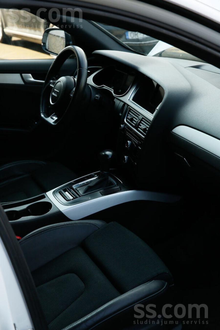 White Audi A4 2013 in Riga, with an engine capacity of 2.00 L and mileage of 347 thousand km for 7850 €, photo 12 on AUTOMOTO.COM.LV