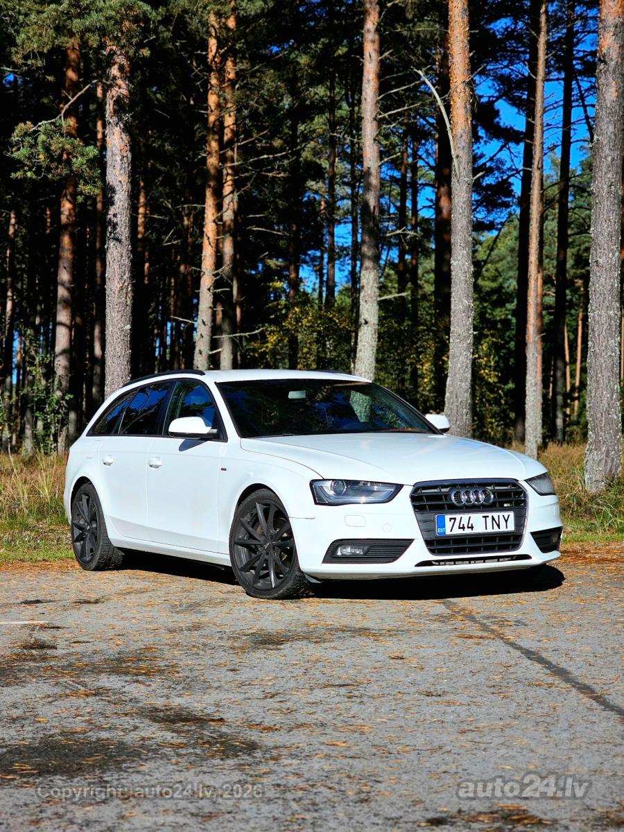 White Audi A4 2013 in Tallinn, with an engine capacity of 2.00 L and mileage of 301 thousand km for 8000 €, photo 1 on AUTOMOTO.COM.LV