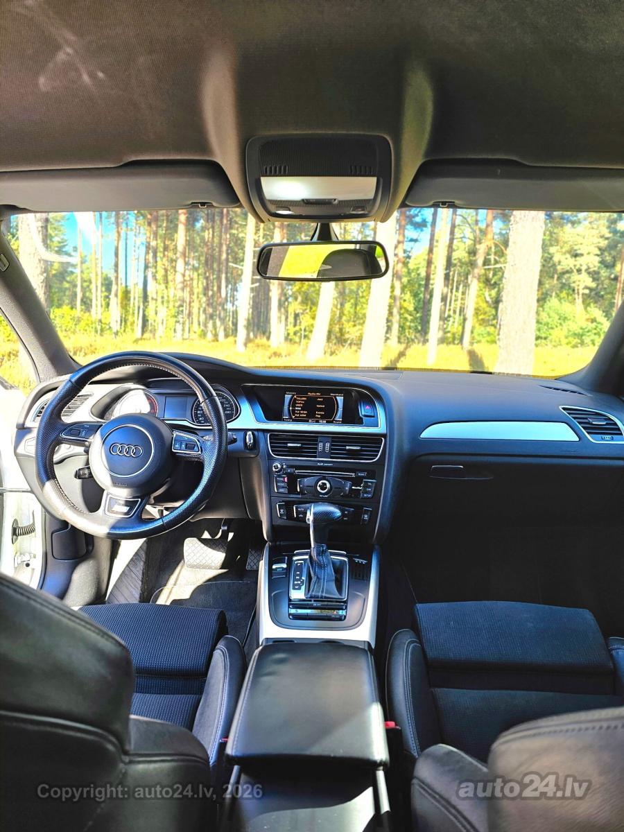 White Audi A4 2013 in Tallinn, with an engine capacity of 2.00 L and mileage of 301 thousand km for 8000 €, photo 12 on AUTOMOTO.COM.LV