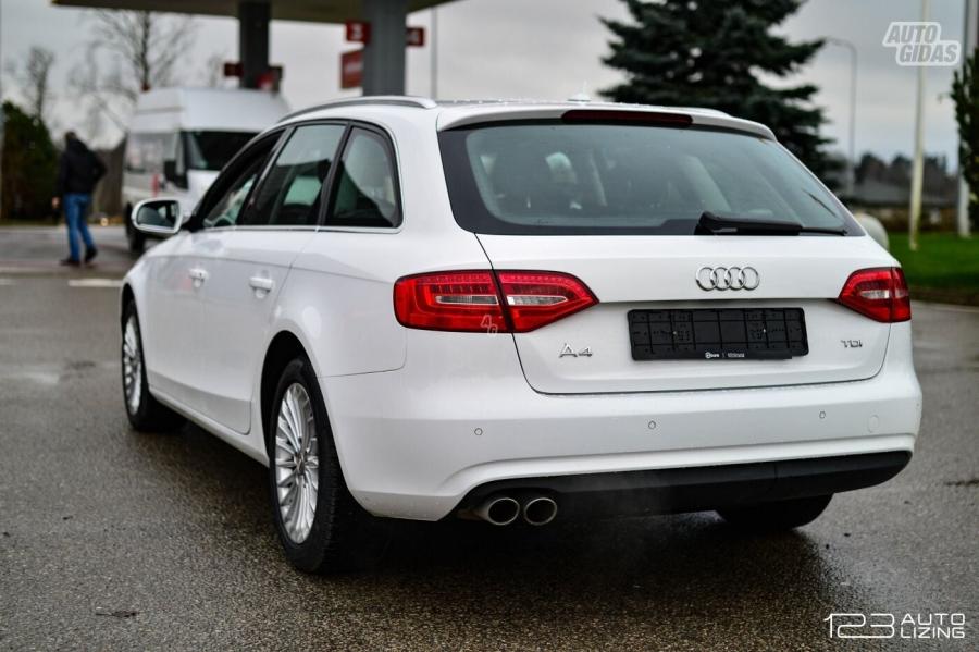 White Audi A4 2014 in Kretinga, with an engine capacity of 2.00 L and mileage of 212 thousand km for 7750 €, photo 6 on AUTOMOTO.COM.LV