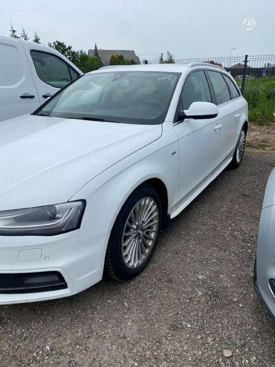 White Audi A4 2014 in Jonava, with an engine capacity of 1.97 L and mileage of 473 thousand km for 8249 €, photo 10 on AUTOMOTO.COM.LV
