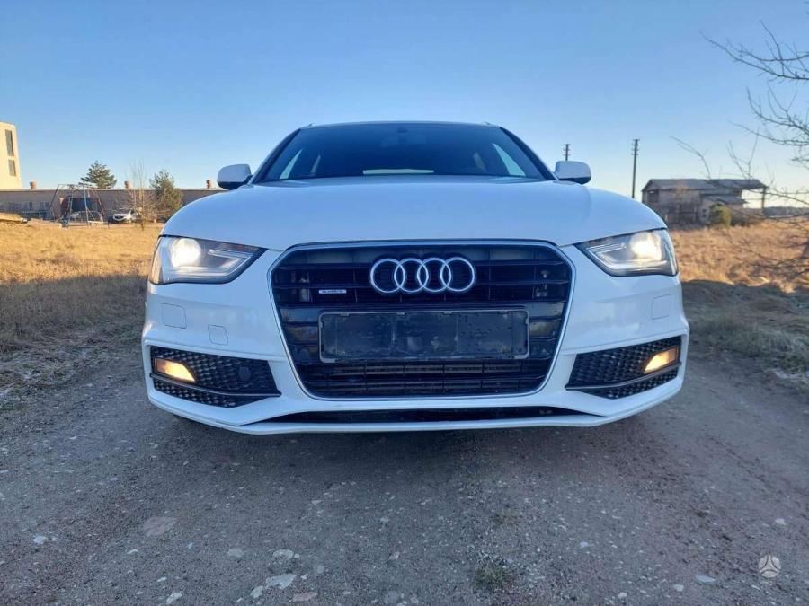 White Audi A4 2014 in Moletai, with an engine capacity of 1.97 L and mileage of 207 thousand km for 8900 €, photo 5 on AUTOMOTO.COM.LV