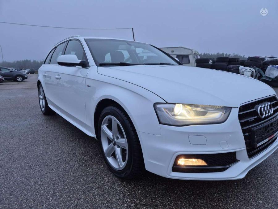 White Audi A4 2014 in Utena, with an engine capacity of 1.97 L and mileage of 263 thousand km for 8850 €, photo 3 on AUTOMOTO.COM.LV