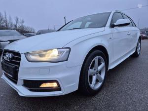 White Audi A4 2014 in Utena, with an engine capacity of 1.97 L and mileage of 263 thousand km for 8850 €, photo 4 on AUTOMOTO.COM.LV