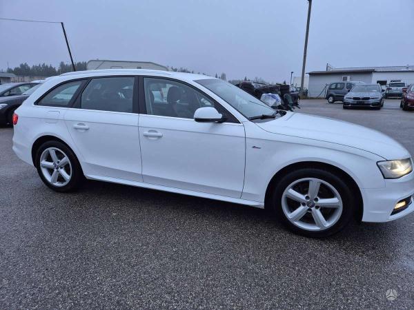 White Audi A4 2014 in Utena, with an engine capacity of 1.97 L and mileage of 263 thousand km for 8850 €, photo 6 on AUTOMOTO.COM.LV