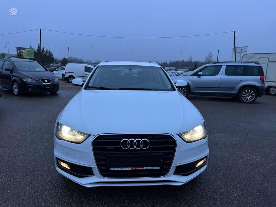 White Audi A4 2014 in Utena, with an engine capacity of 1.97 L and mileage of 263 thousand km for 8850 €, photo 16 on AUTOMOTO.COM.LV