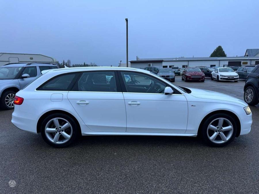 White Audi A4 2014 in Utena, with an engine capacity of 1.97 L and mileage of 263 thousand km for 8850 €, photo 17 on AUTOMOTO.COM.LV