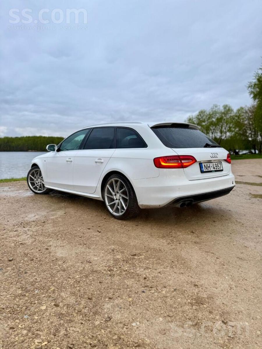 White Audi A4 2014 in Aizkraukle, with an engine capacity of 2.00 L and mileage of 0 thousand km for 3000 €, photo 4 on AUTOMOTO.COM.LV
