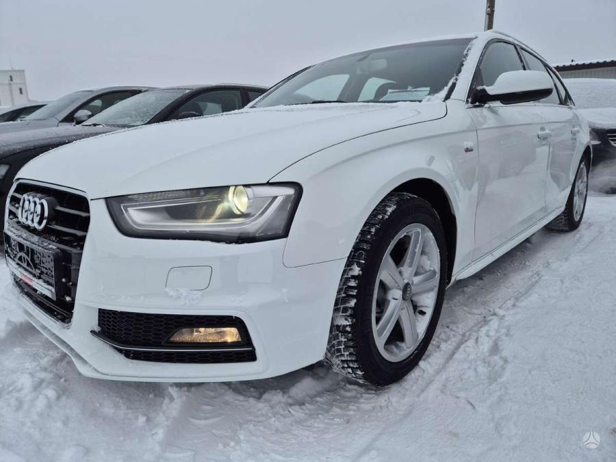 Balts Audi A4 2014 Utena, ar dzinēja tilpumu 1.97 L un nobraukumu 268 tūkst. km par 8450 €, foto 1 vietnē AUTOMOTO.COM.LV