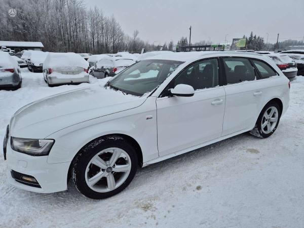 White Audi A4 2014 in Utena, with an engine capacity of 1.97 L and mileage of 268 thousand km for 8450 €, photo 4 on AUTOMOTO.COM.LV